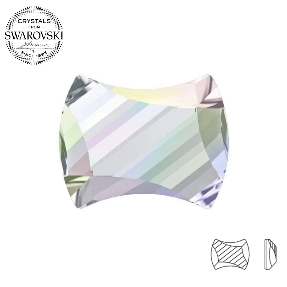 Swarovski® Curvy (Flat Back) AB Crystals – Johens®